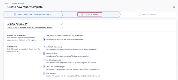 How to create a custom report template